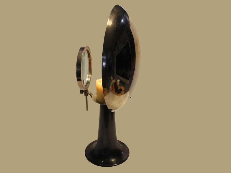 Vintage Parabolic Lamp W/magnifying Glass and Candle - Physicians Lamp ...