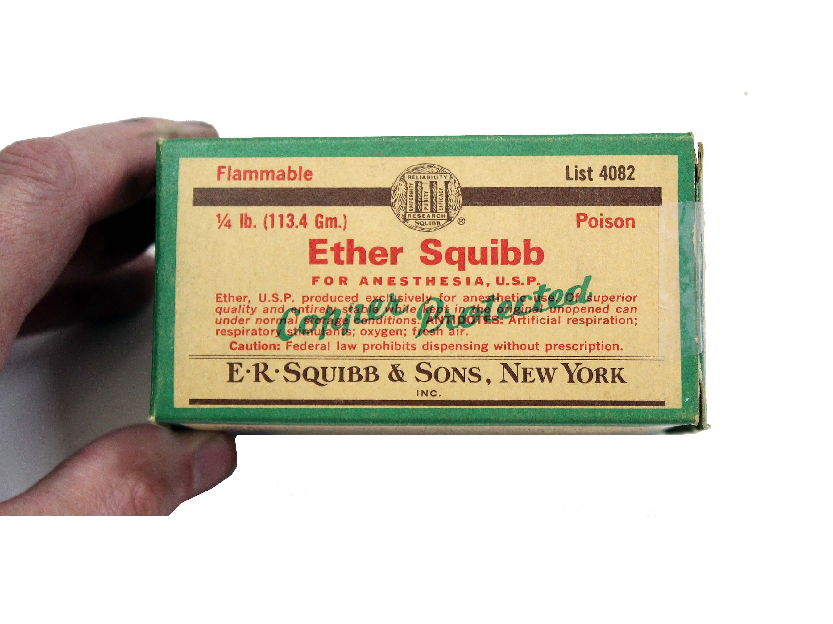 Vintage Anesthesia Group - Includes Mask, Ethyl Chloride, Ether Can ...