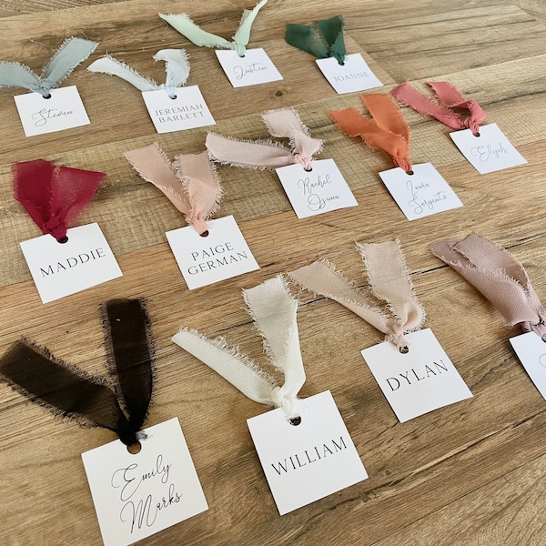 Custom Ribbon Name Tag - Etsy