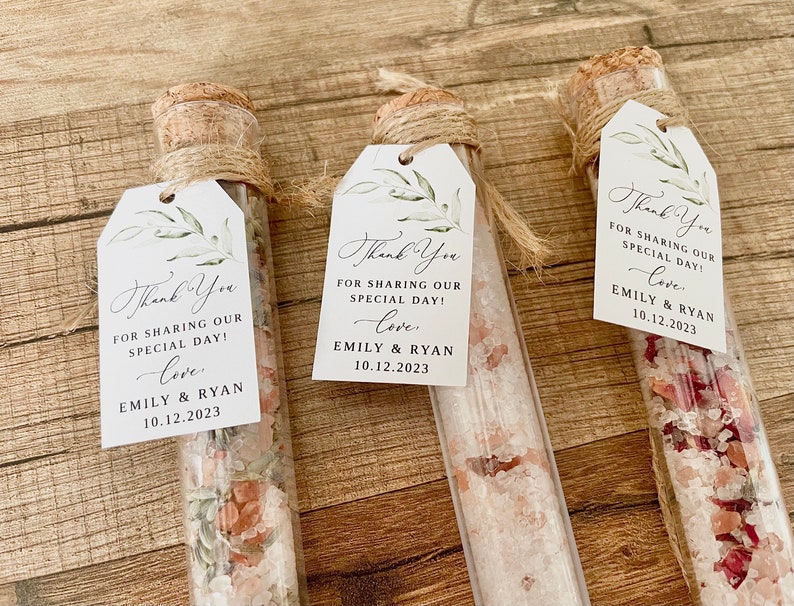 Bridal Shower Bath Salt Favors (set of 10): Essential Oils ...
