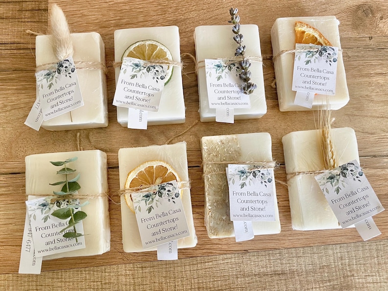 Custom Logo Handmade Soap Bars: Bulk Business Gifts - Etsy