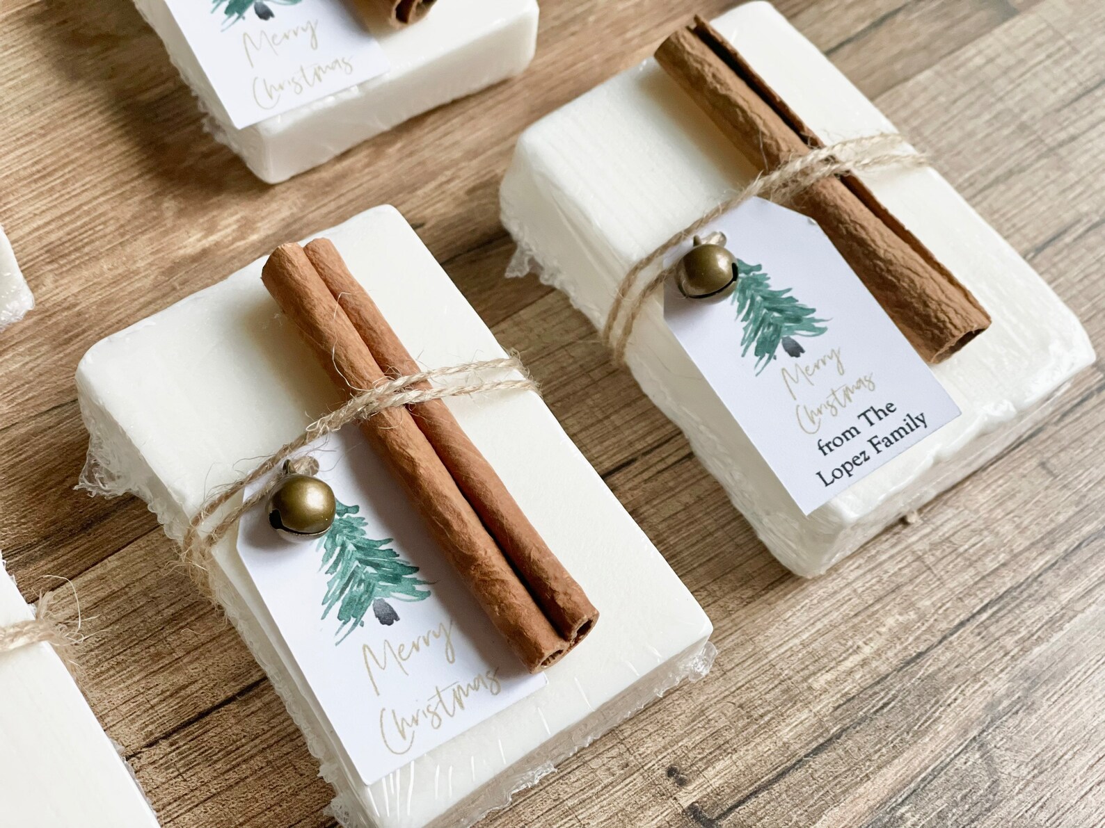 Personalized Christmas Soap Favors - Set of 8 Handmade Holiday Soaps - Etsy