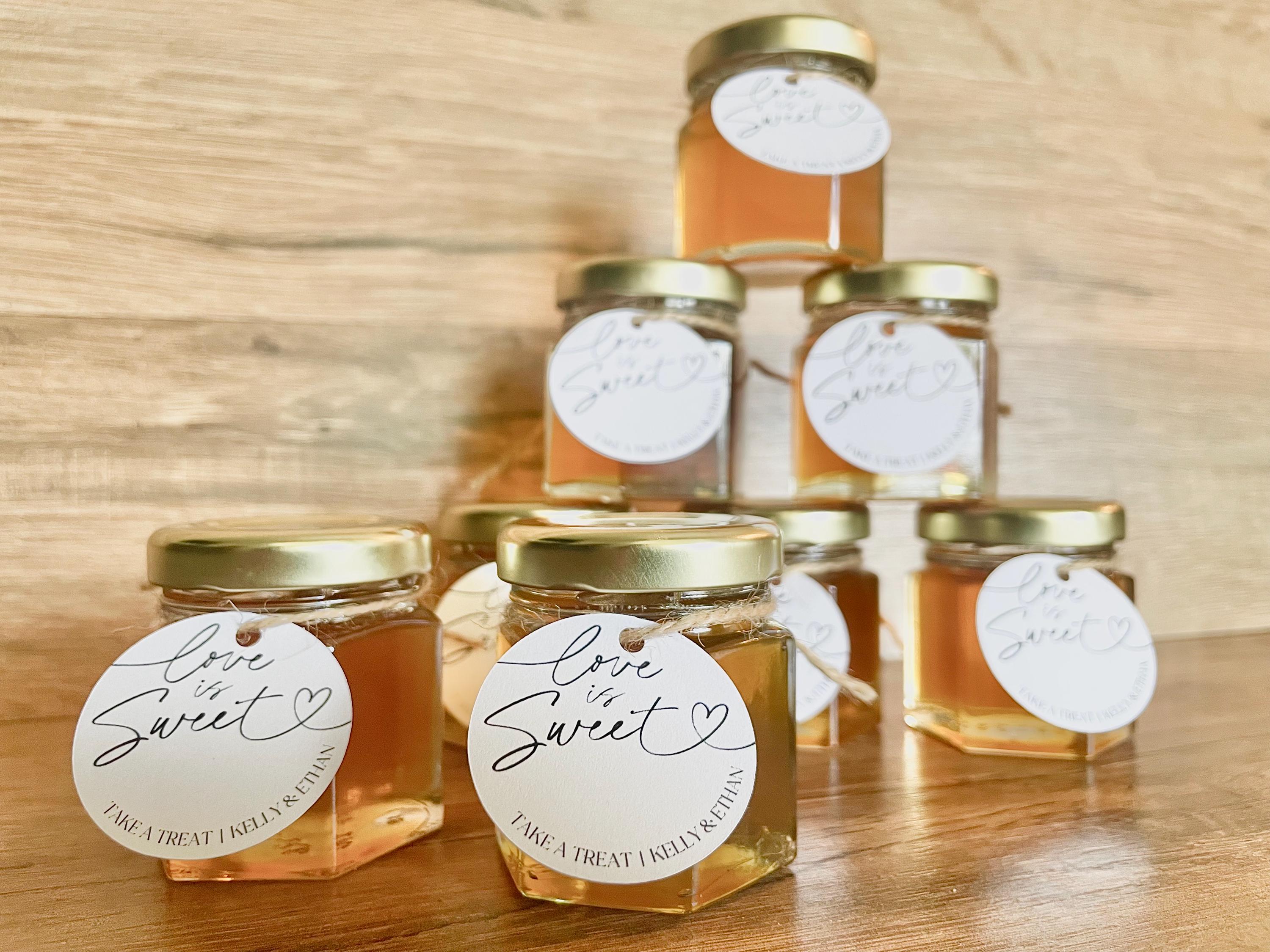 Mini Honey Jar Wedding Favors - Personalized Bridal Shower Favors for ...
