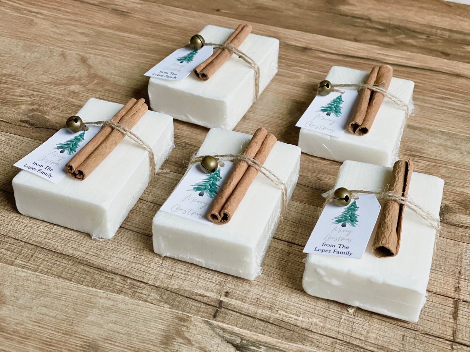 Personalized Christmas Soap Favors - Set of 8 Handmade Holiday Soaps - Etsy