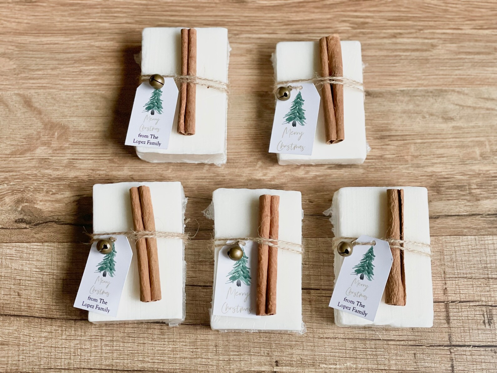 Personalized Christmas Soap Favors - Set of 8 Handmade Holiday Soaps - Etsy
