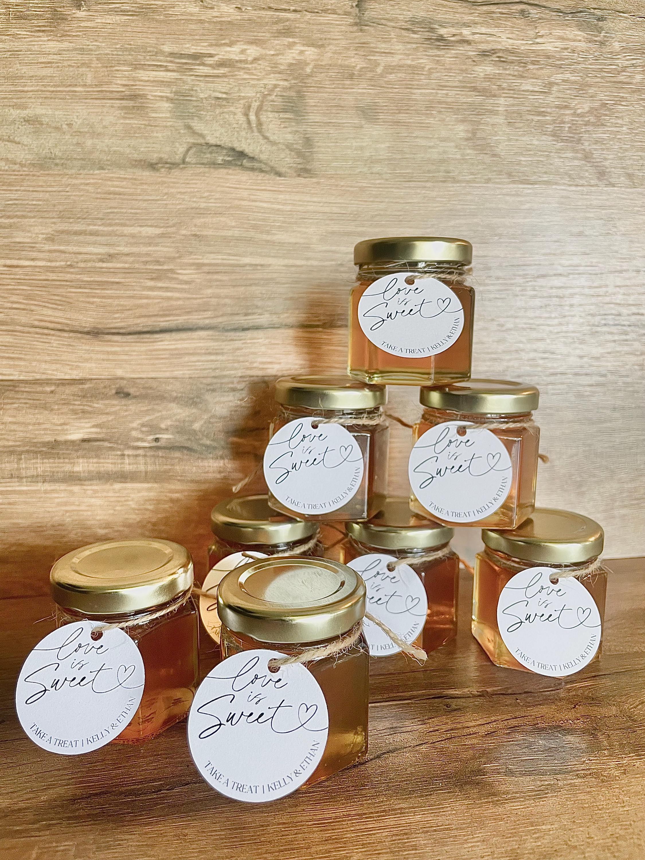 Mini Honey Jar Wedding Favors - Personalized Bridal Shower Favors for ...
