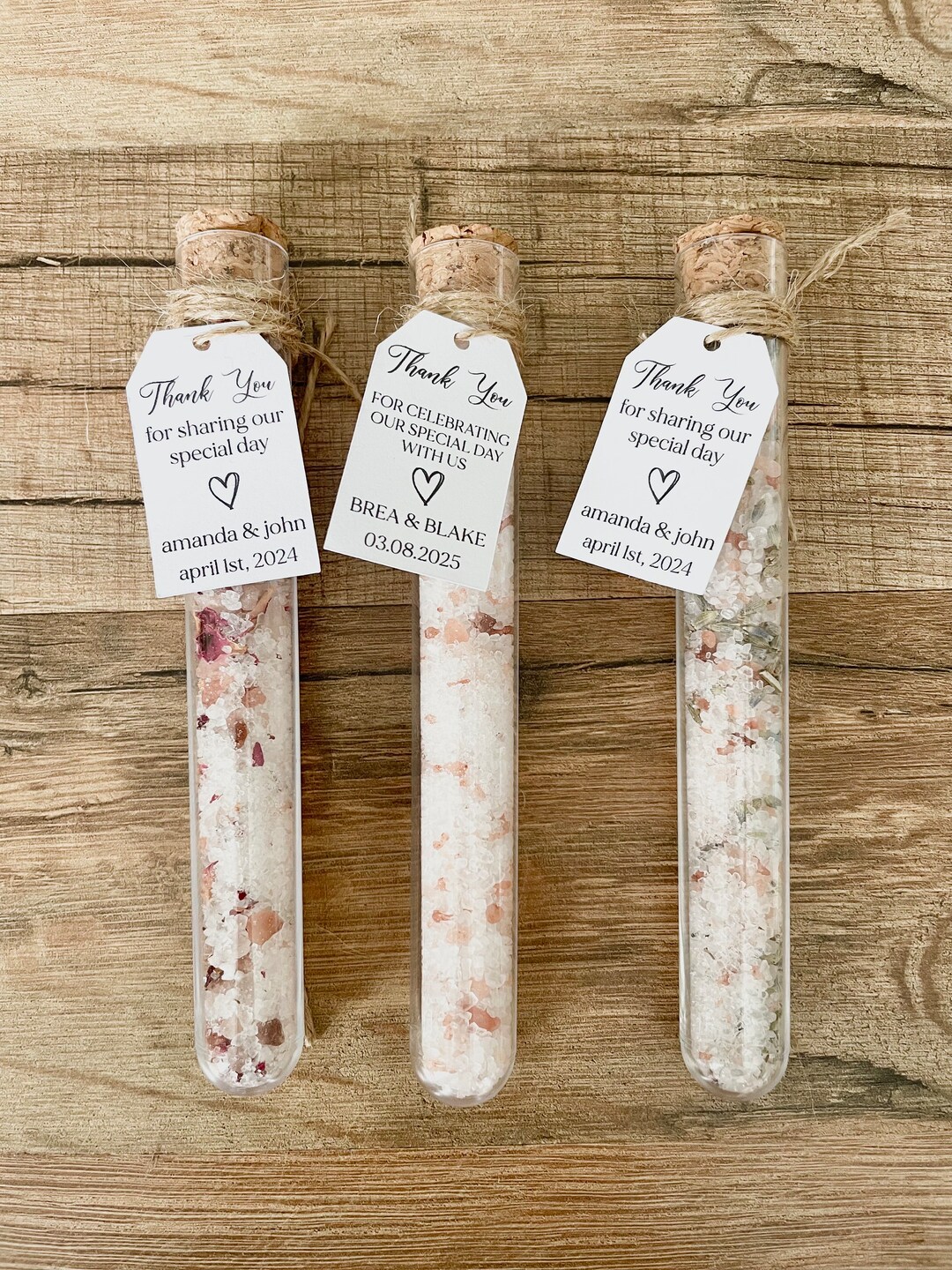 Bridal Shower Wedding Bath Salt Favors - Etsy