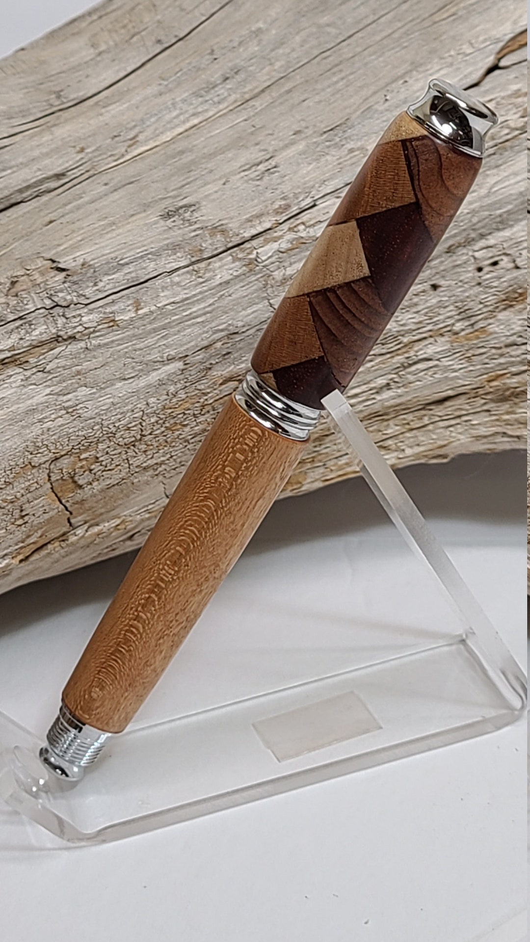 Wood Pen, Cherry, Segmented Cherry, Maple, Bloodwood and Curly Redwood ...
