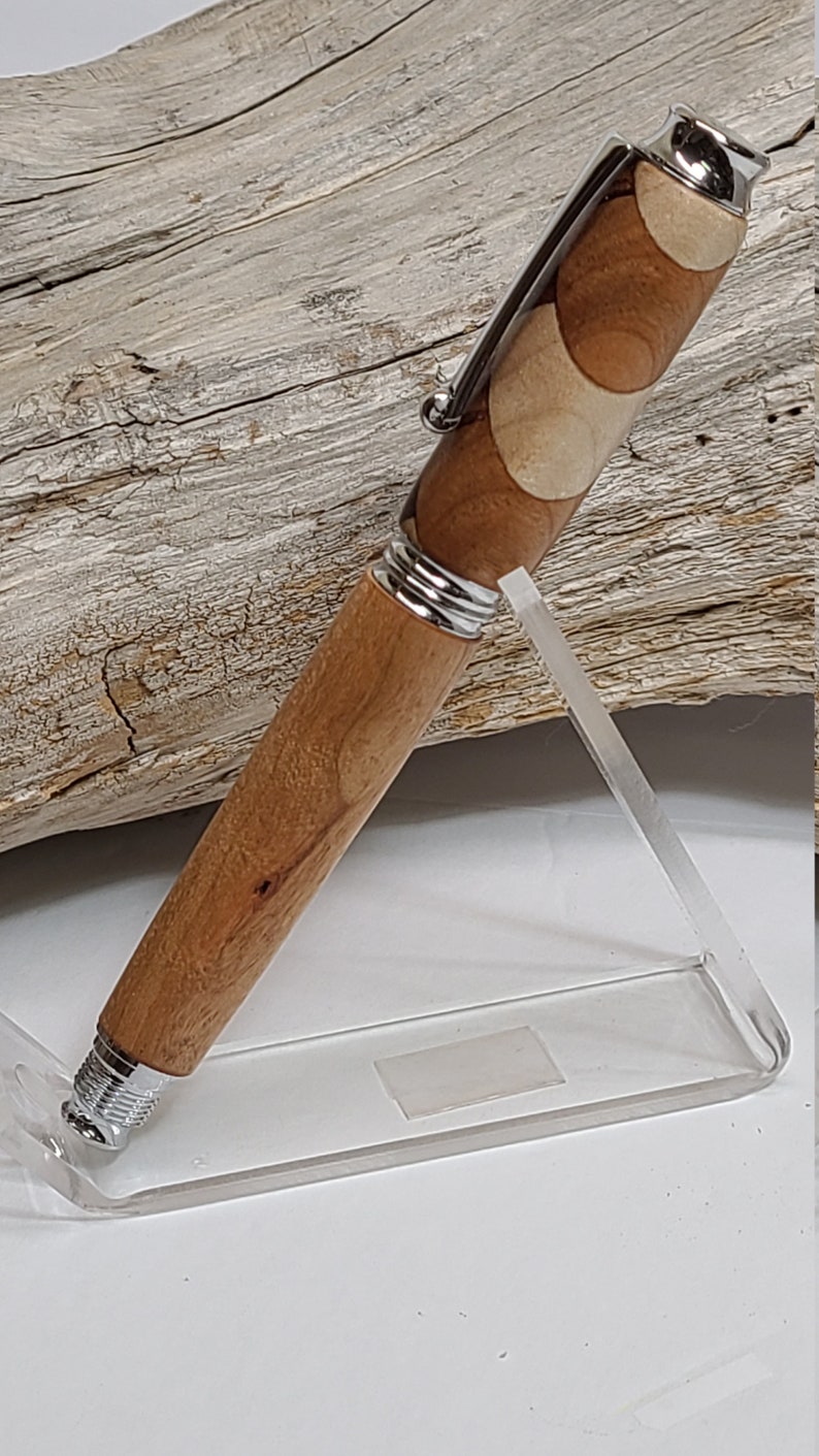 Wood Pen, Cherry, Segmented Cherry, Maple, Bloodwood and Curly Redwood ...