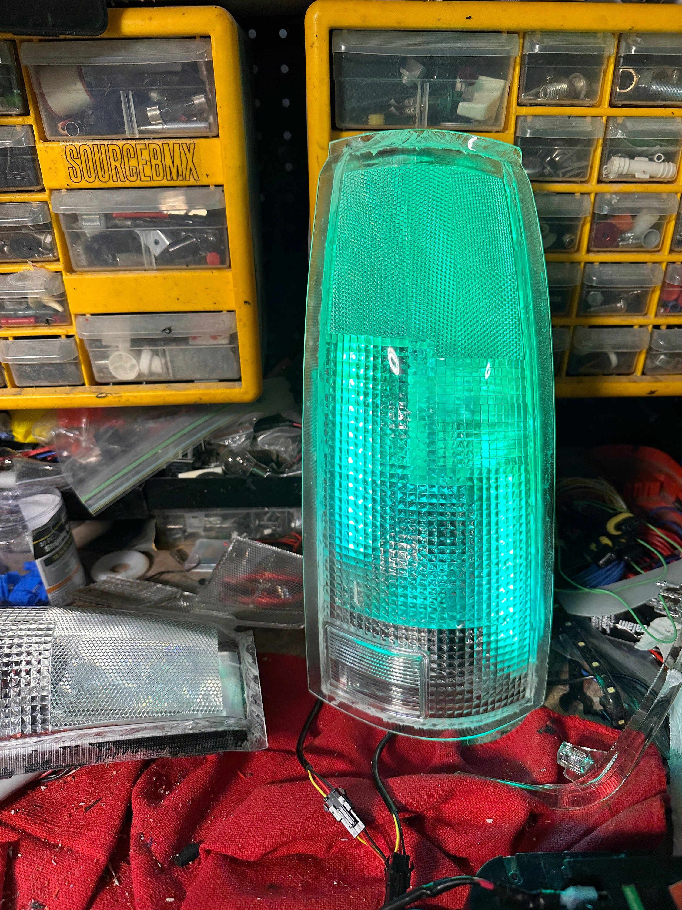 88-99 OBS Style All Clear Tail Lights With RGB - Etsy