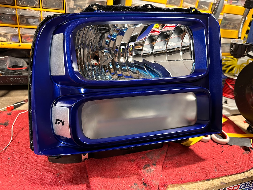 99-04 Ford Superduty F250 / F350 Custom Headlights Colormatched - Etsy