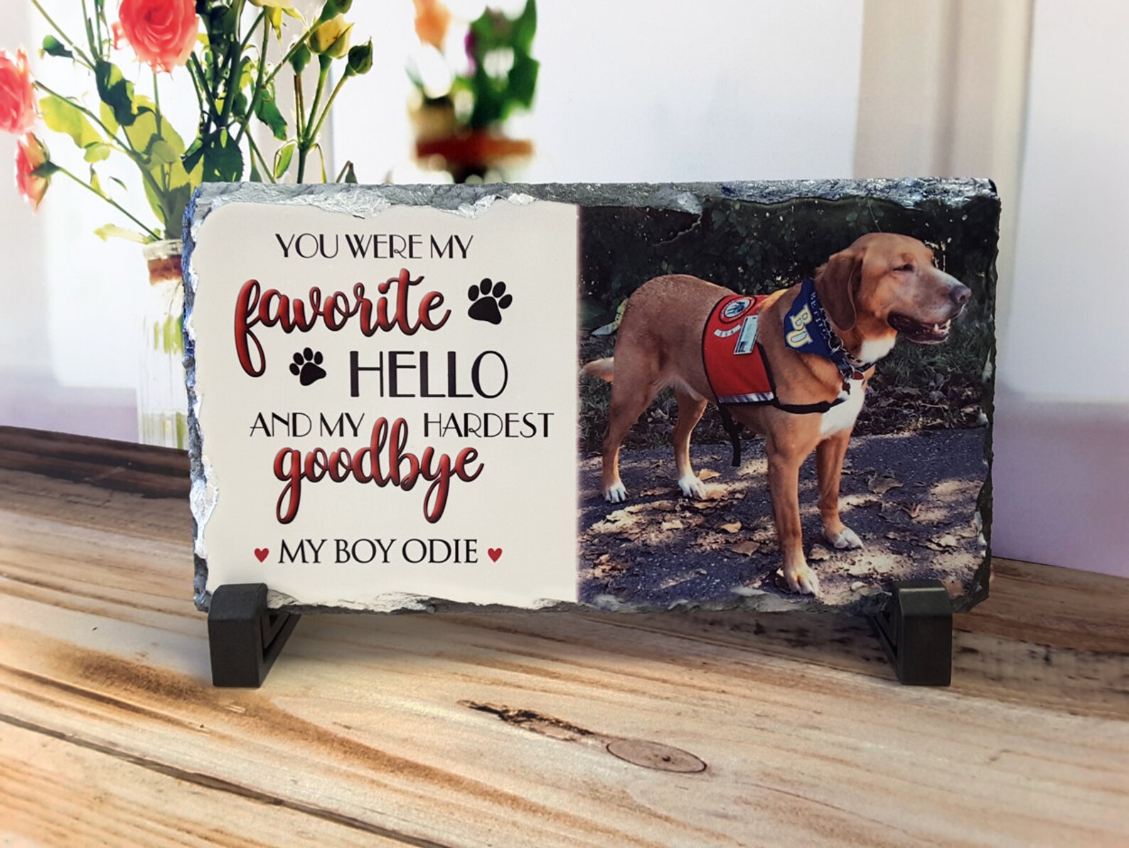 Pet Memorial, in Memory of Dog, Gift for Pet Loss, Dog Memorial Gift ...