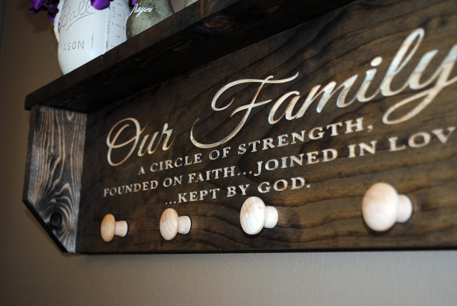 Family Wall Shelf Kitchen Shelf Foyer Shelf Decorative - Etsy