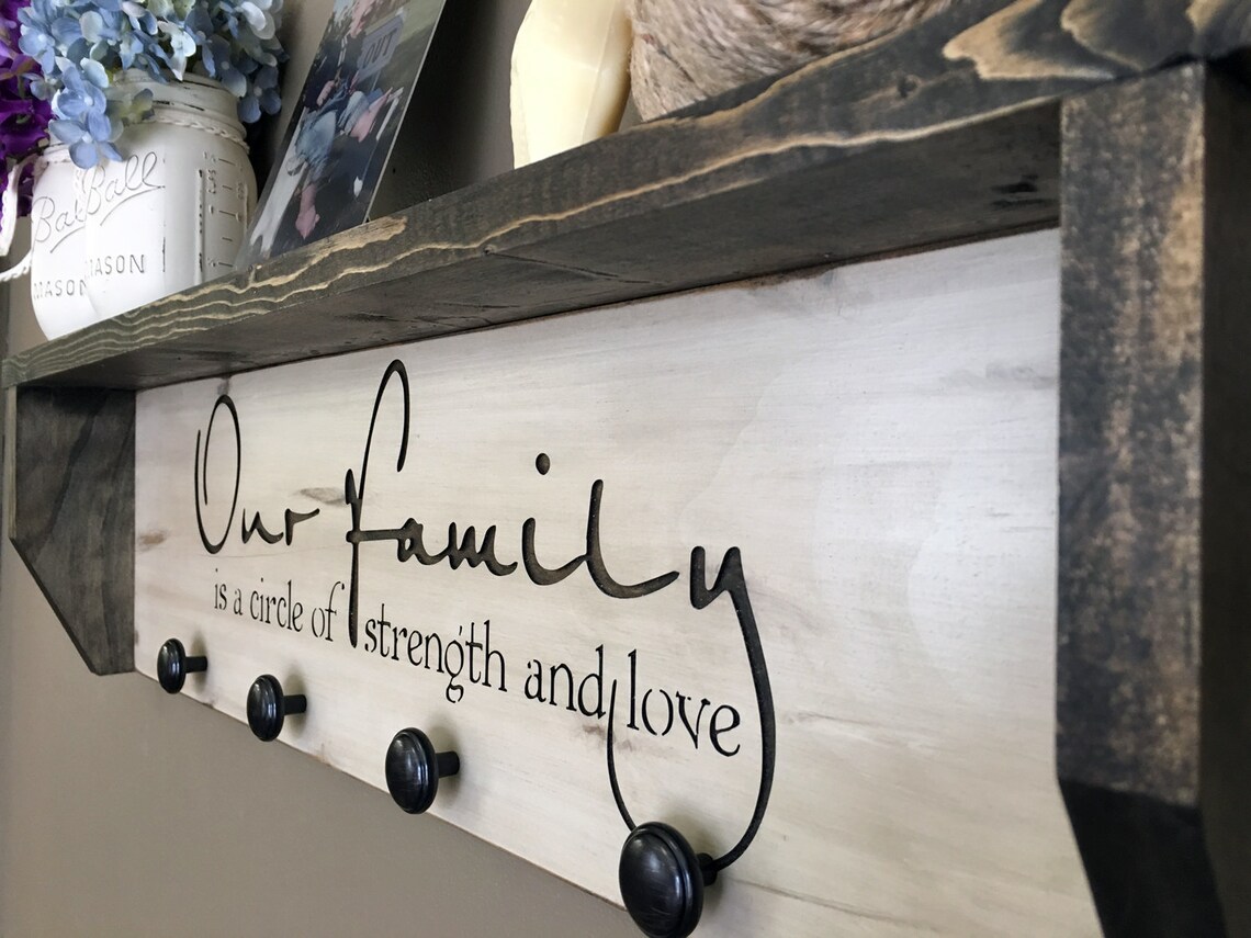 Family Wall Shelf Kitchen Shelf Foyer Shelf Decorative - Etsy