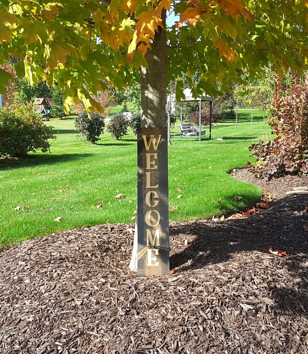 Welcome Entry Sign, Vertical Welcome Board, Entry Way Sign - Etsy