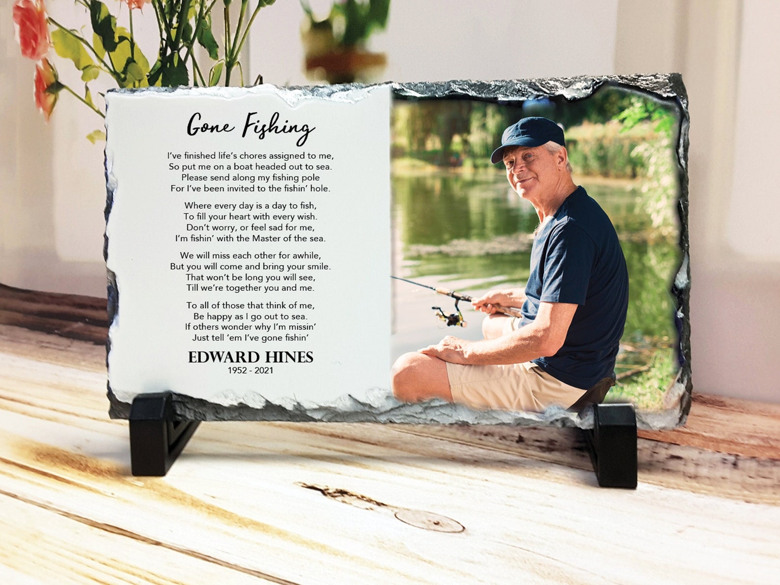 Gone Fishing Memorial in Loving Memory Sign in Loving Memory - Etsy