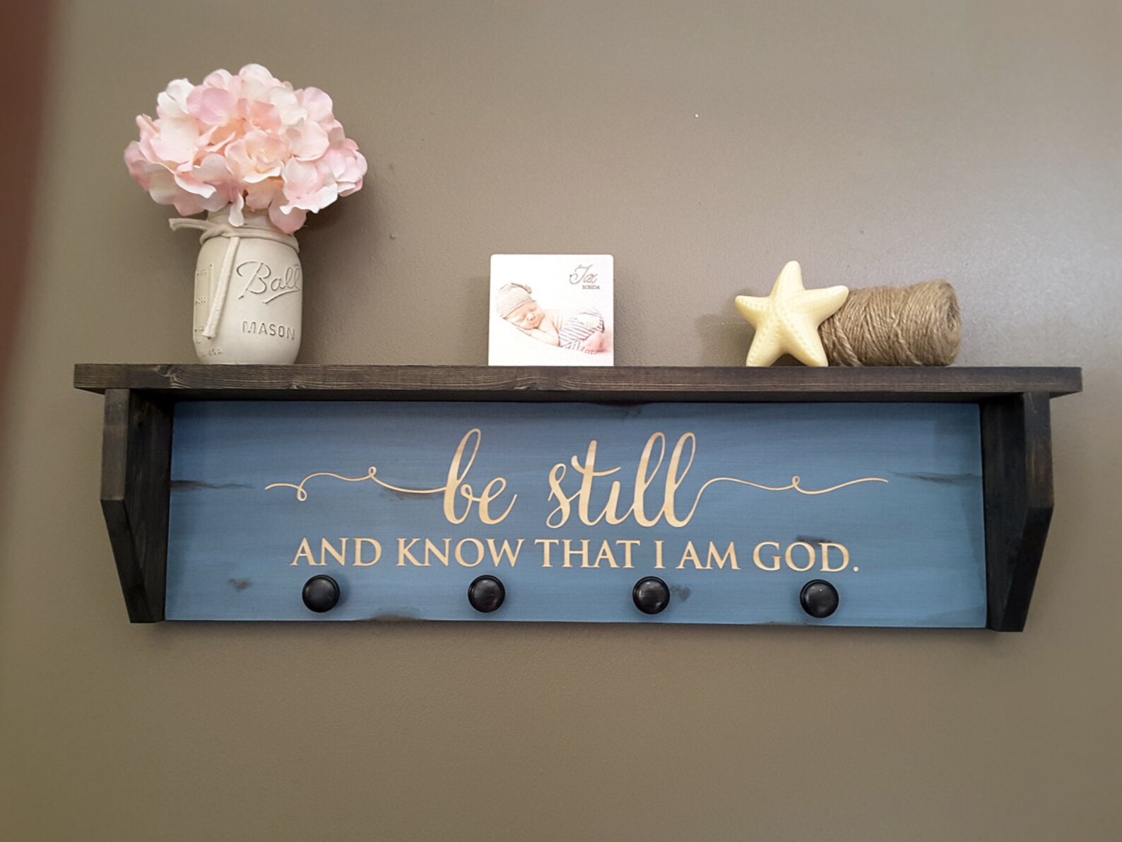 Be Still and Know That I Am God. Wall Shelf Kitchen Shelf - Etsy