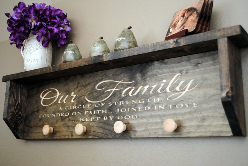 Family Wall Shelf Kitchen Shelf Foyer Shelf Decorative - Etsy