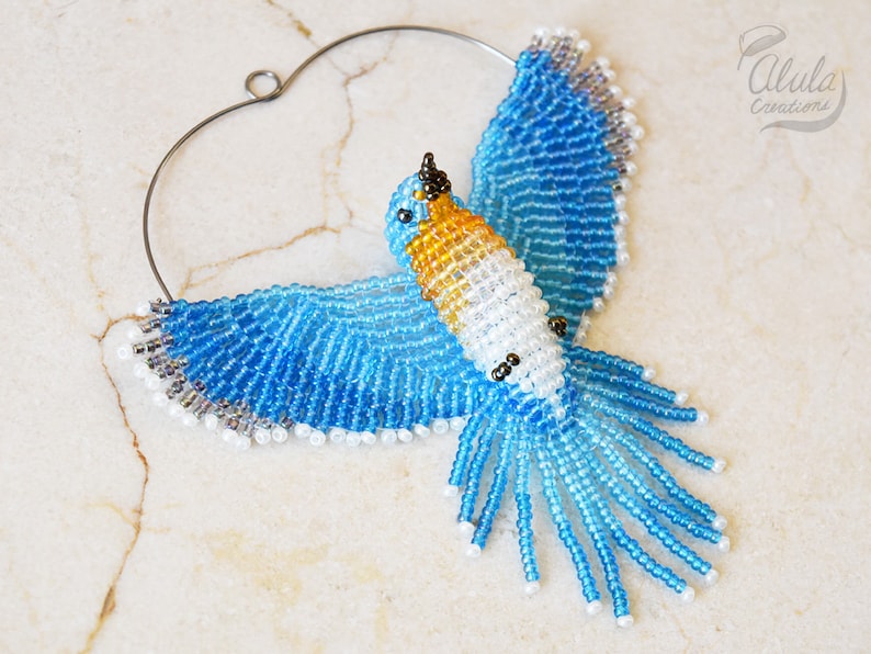 Bluebird Suncatcher Bird Brooch Blue Bird Ornament Bird | Etsy