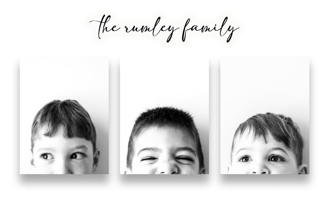 Personality Portraits Template (3 Images) - Etsy