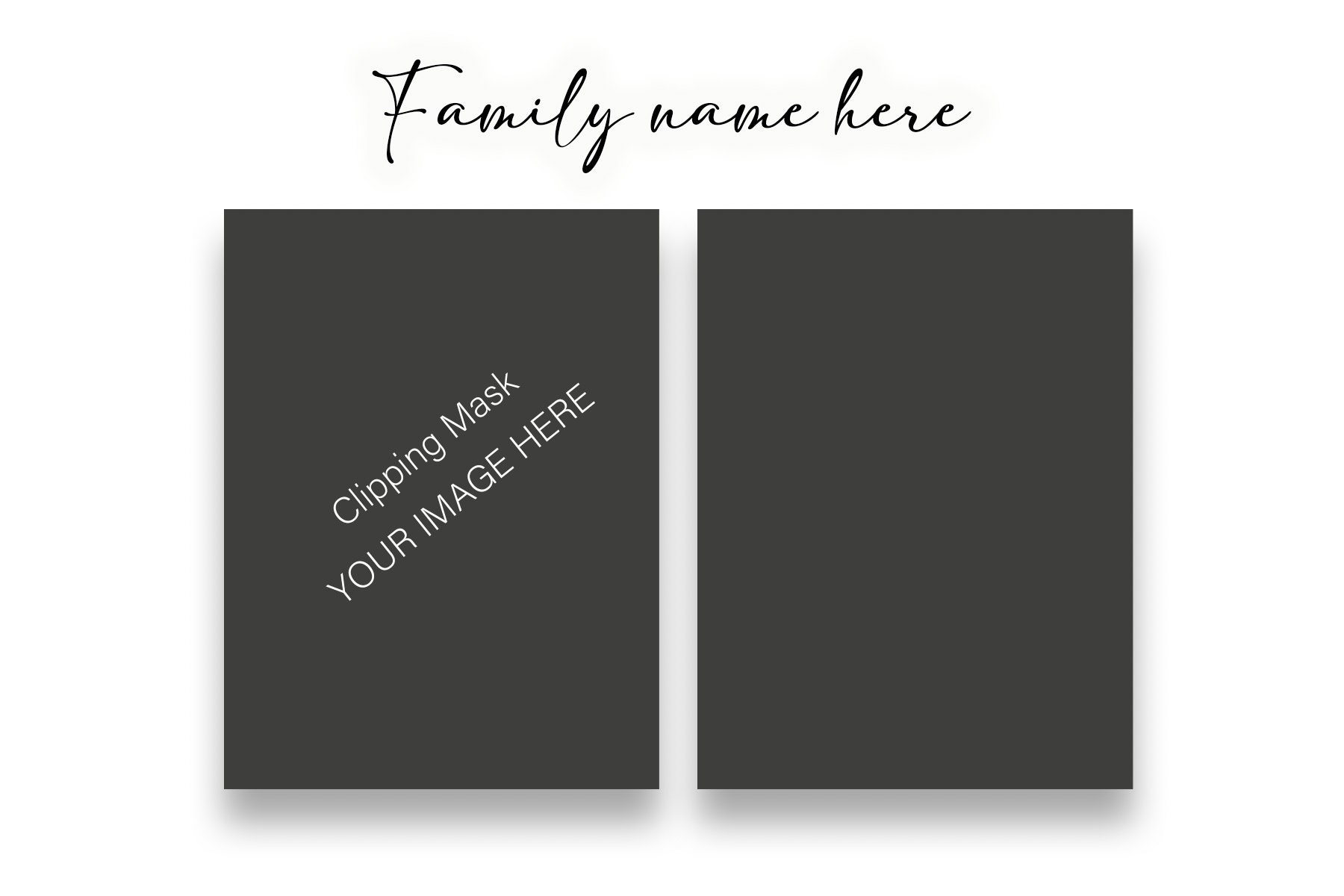 Personality Portraits Template 2 Images - Etsy