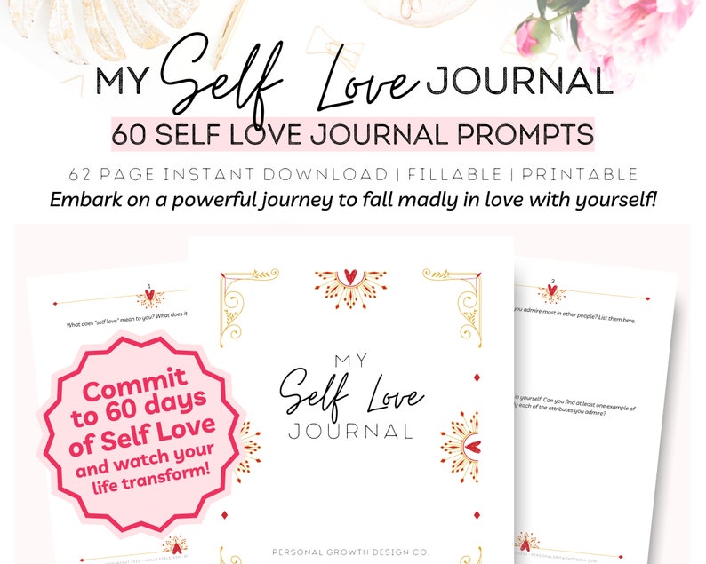Self Love Journal Self Love Workbook Self Care Journal Journal Prompts ...