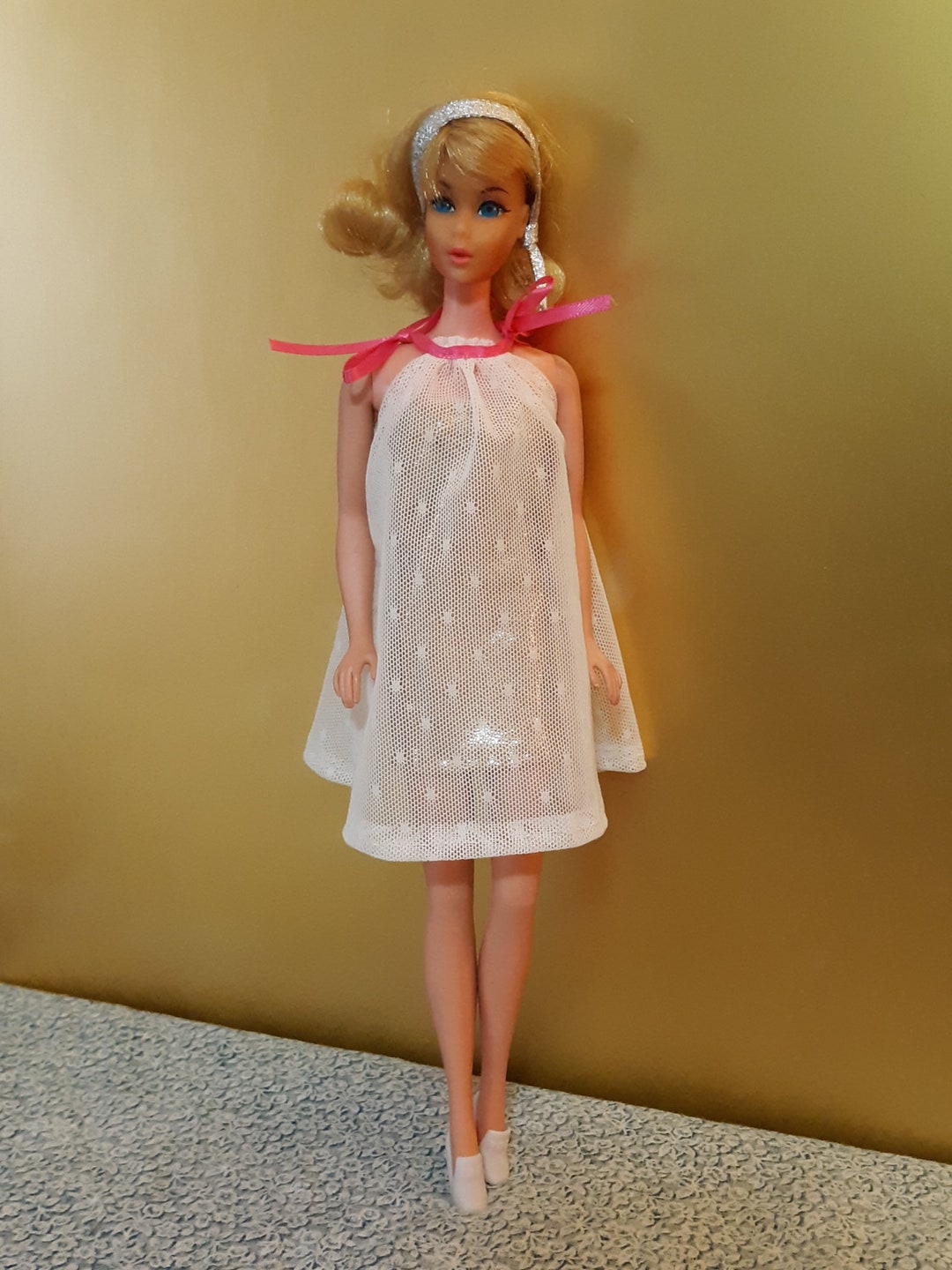 Retro 60's Mod Cream Lace Minidress for Vintage and Silkstone Barbies - Etsy