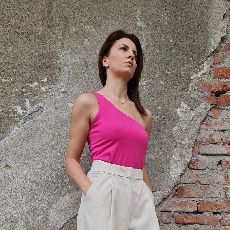 One Shoulder Tank - Etsy