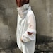 White Fishnet Jacket, Zip up Fishnet Jacket, Oversized Fishnet Jacket ...
