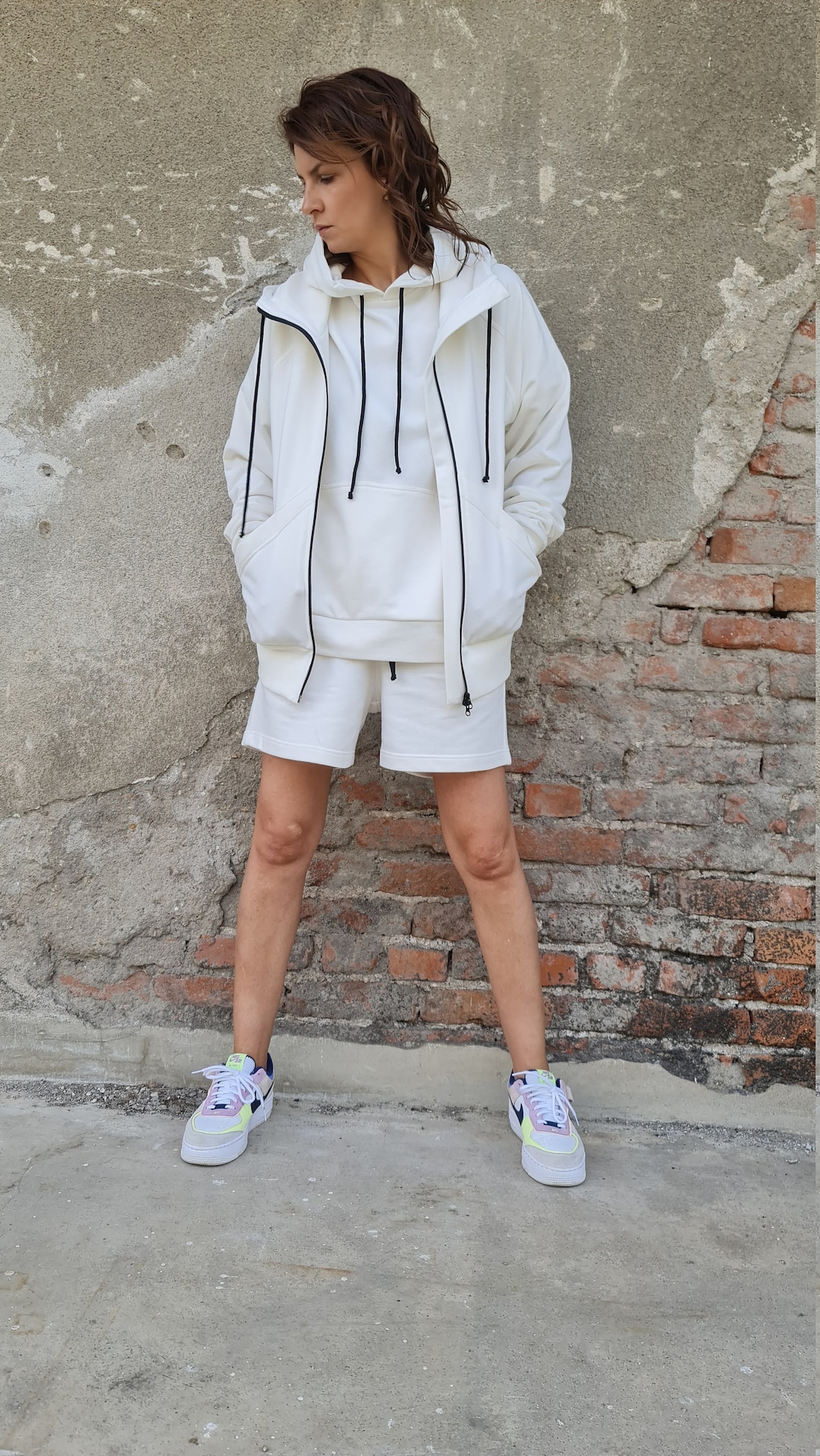 Shorts Cotton Set, Cotton Sports Set, Summer Sport Set, Women ...