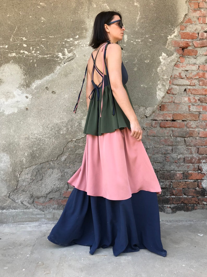 Ruffle Layer Maxi Dress, Ruffle Summer Dress, Multi Layer Maxi Dress ...