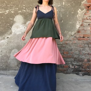 Ruffle Layer Maxi Dress, Ruffle Summer Dress, Multi Layer Maxi Dress ...