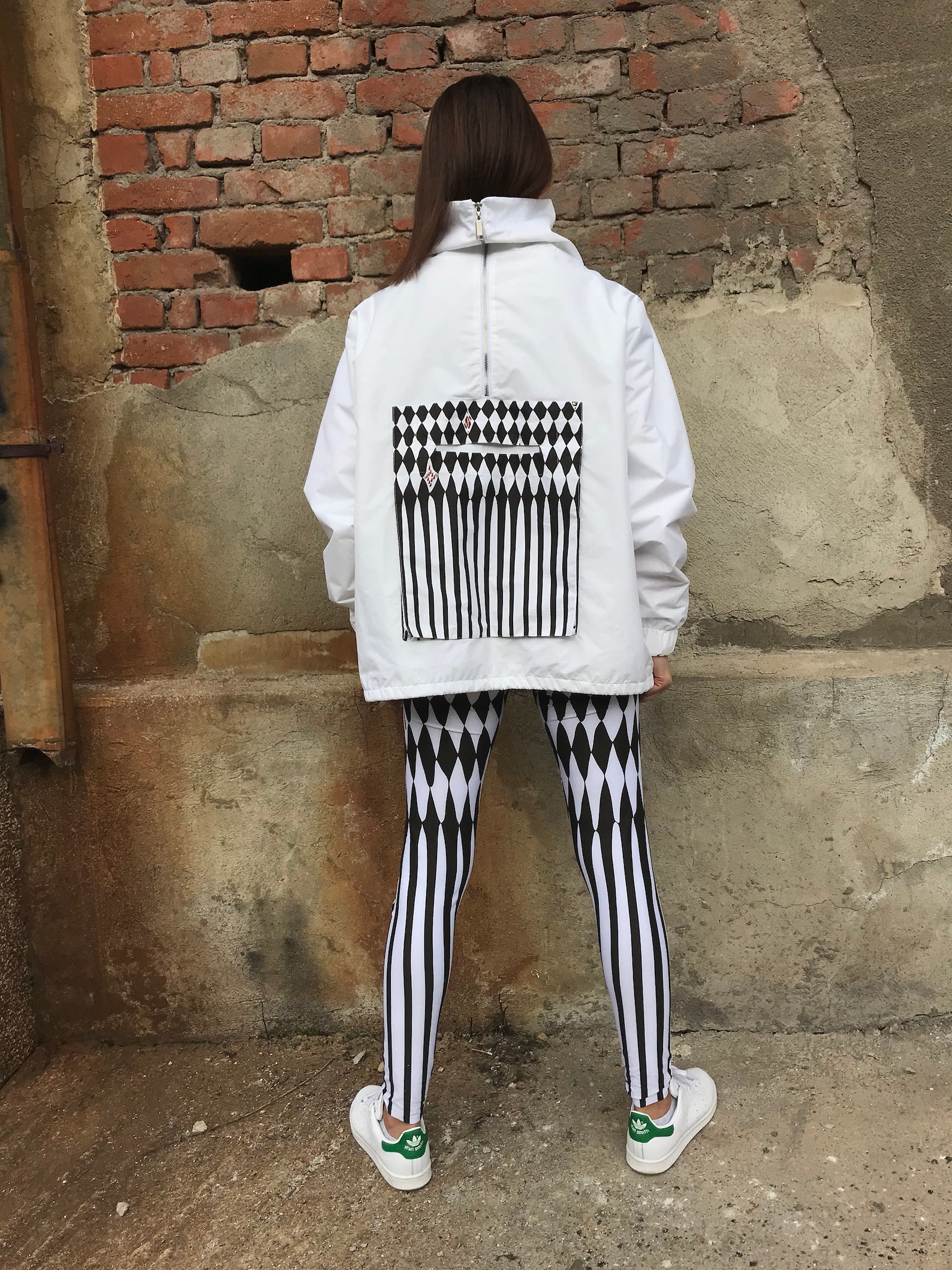 Designer Print Jacket, Black and White Jacket, Wearable Art, Womens Art ...