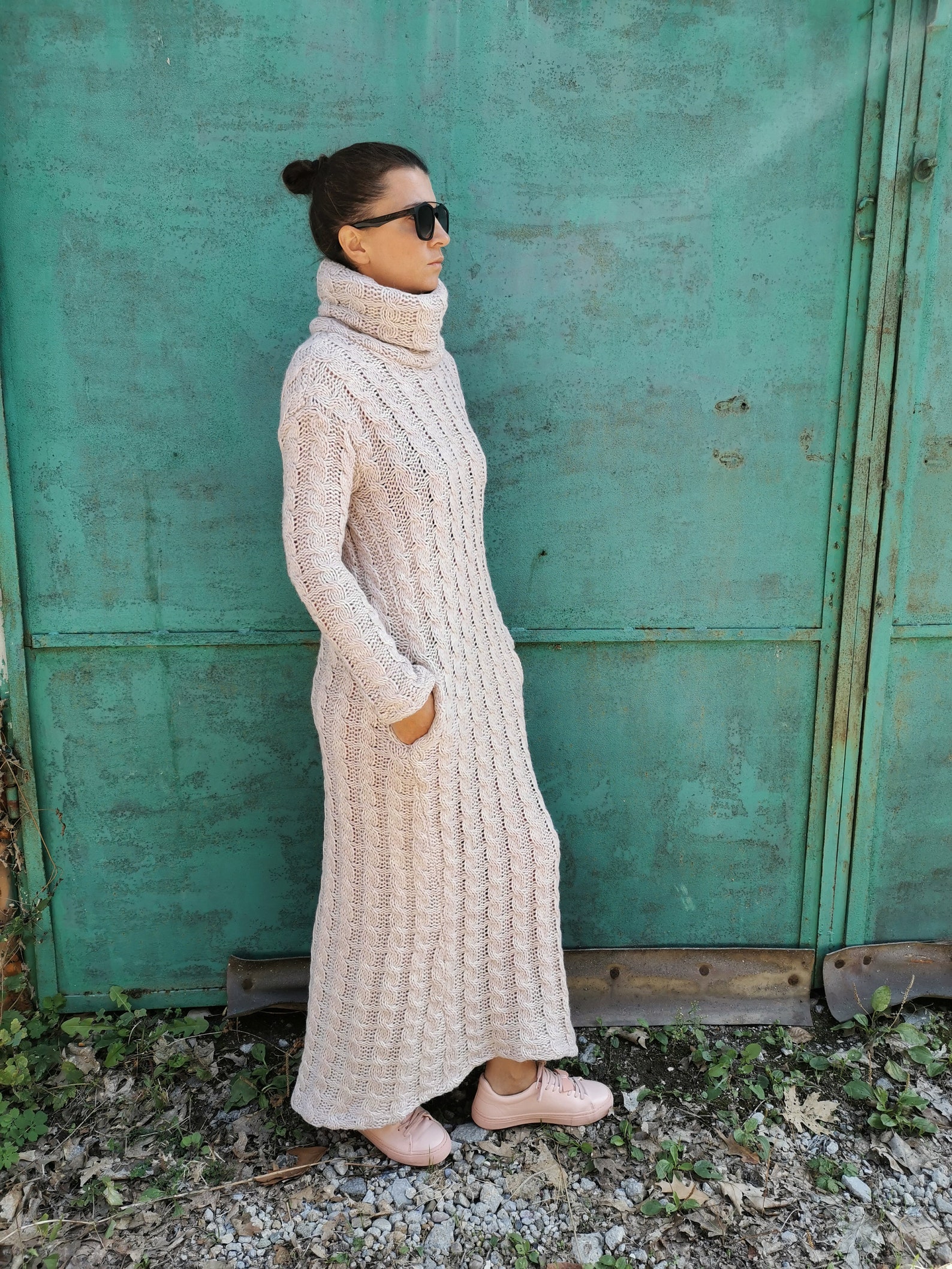 Cable Knit Maxi Dress Knit Maxi Dress Winter Maxi Dress Etsy