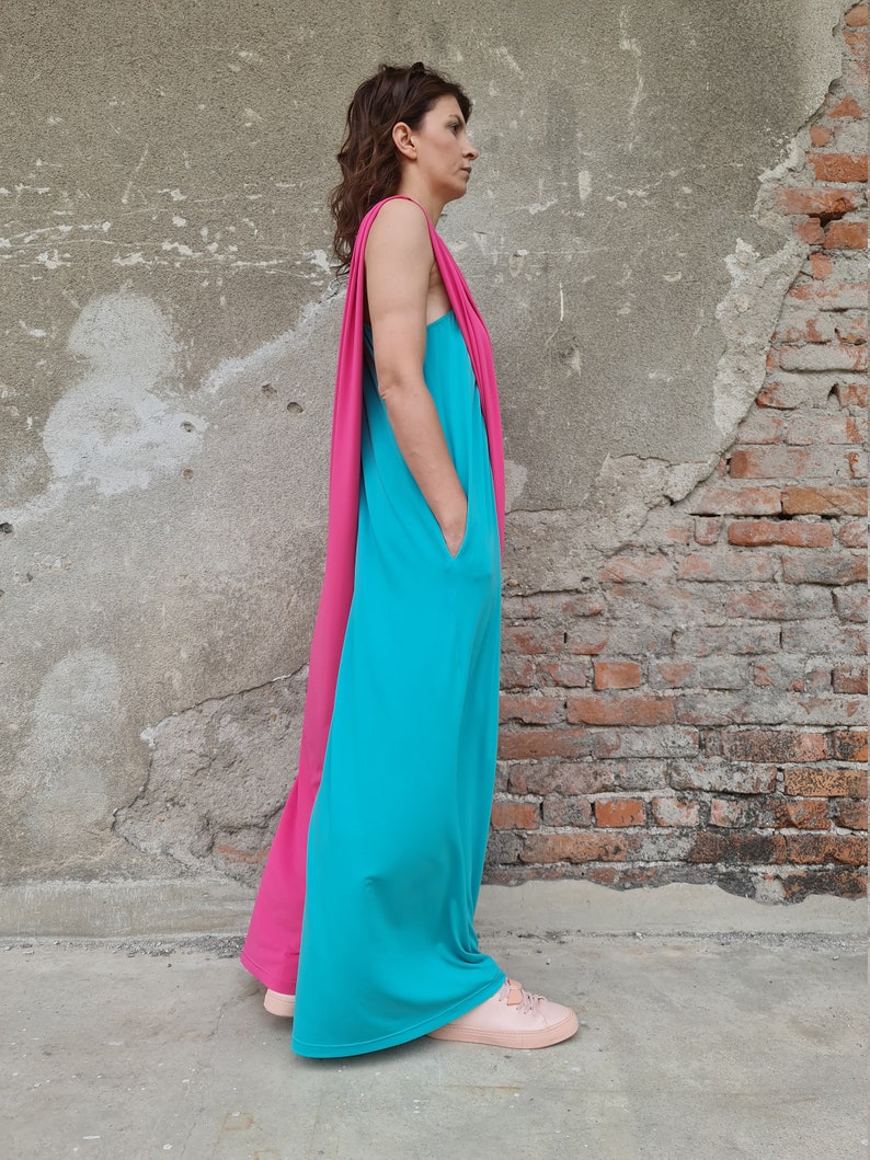 Wide Leg Jumpsuit, Two Colors Jumpsuit, Fun Summer Jumpsuit, Women ...