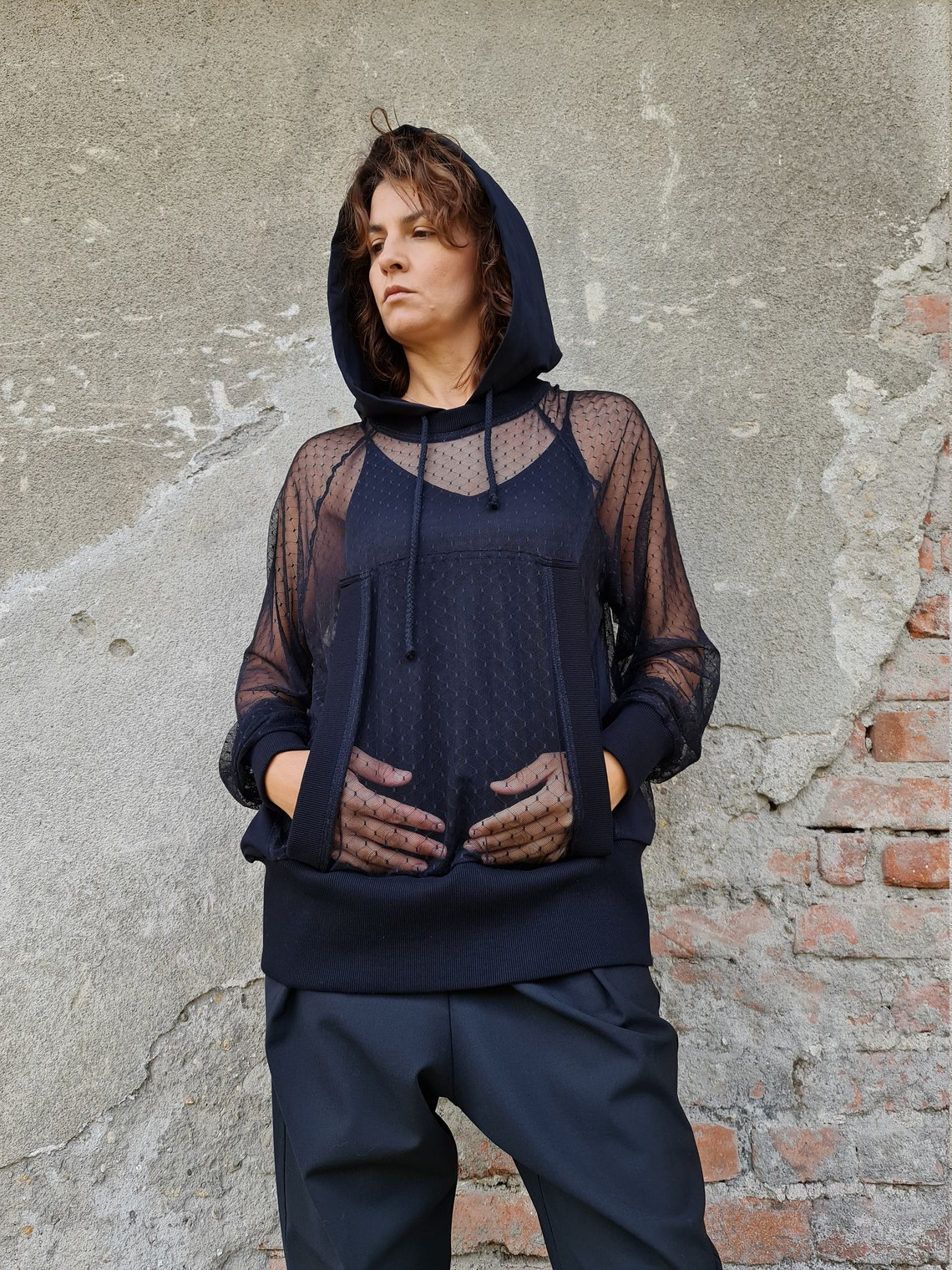 Lace Sweatershit Women Lace Sweatshirt Hooded Lace Sweater - Etsy