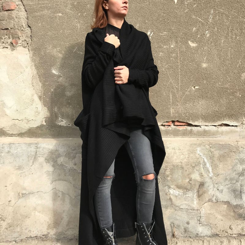 Asymmetric Cardigan - Etsy