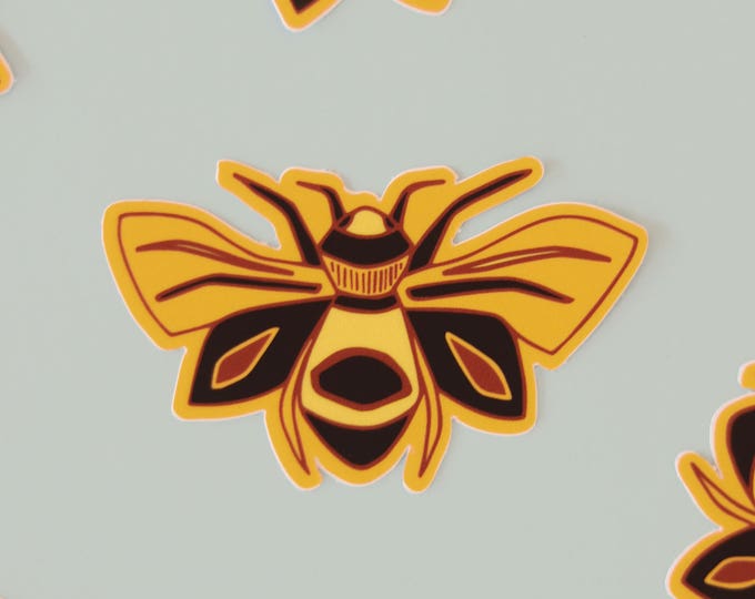 Bumble Bee Vinyl Sticker - Etsy