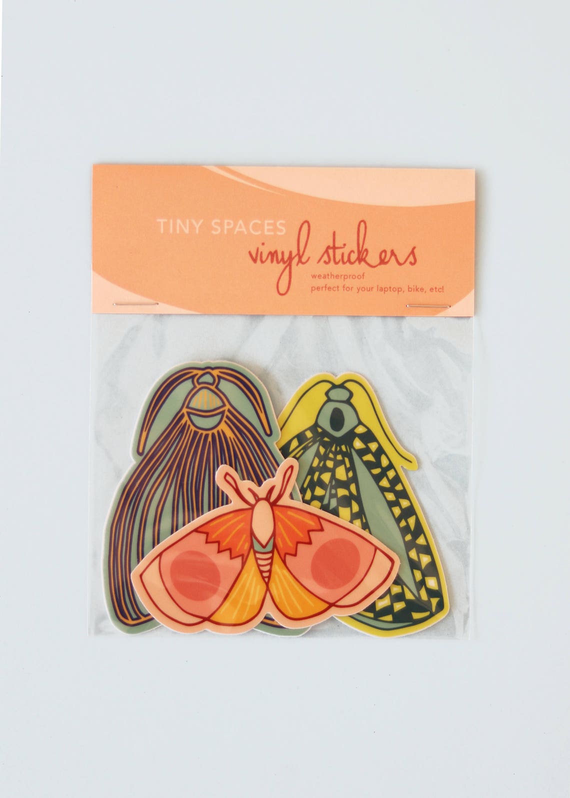 Moth Vinyl Sticker Pack, 3 Stickers - Etsy
