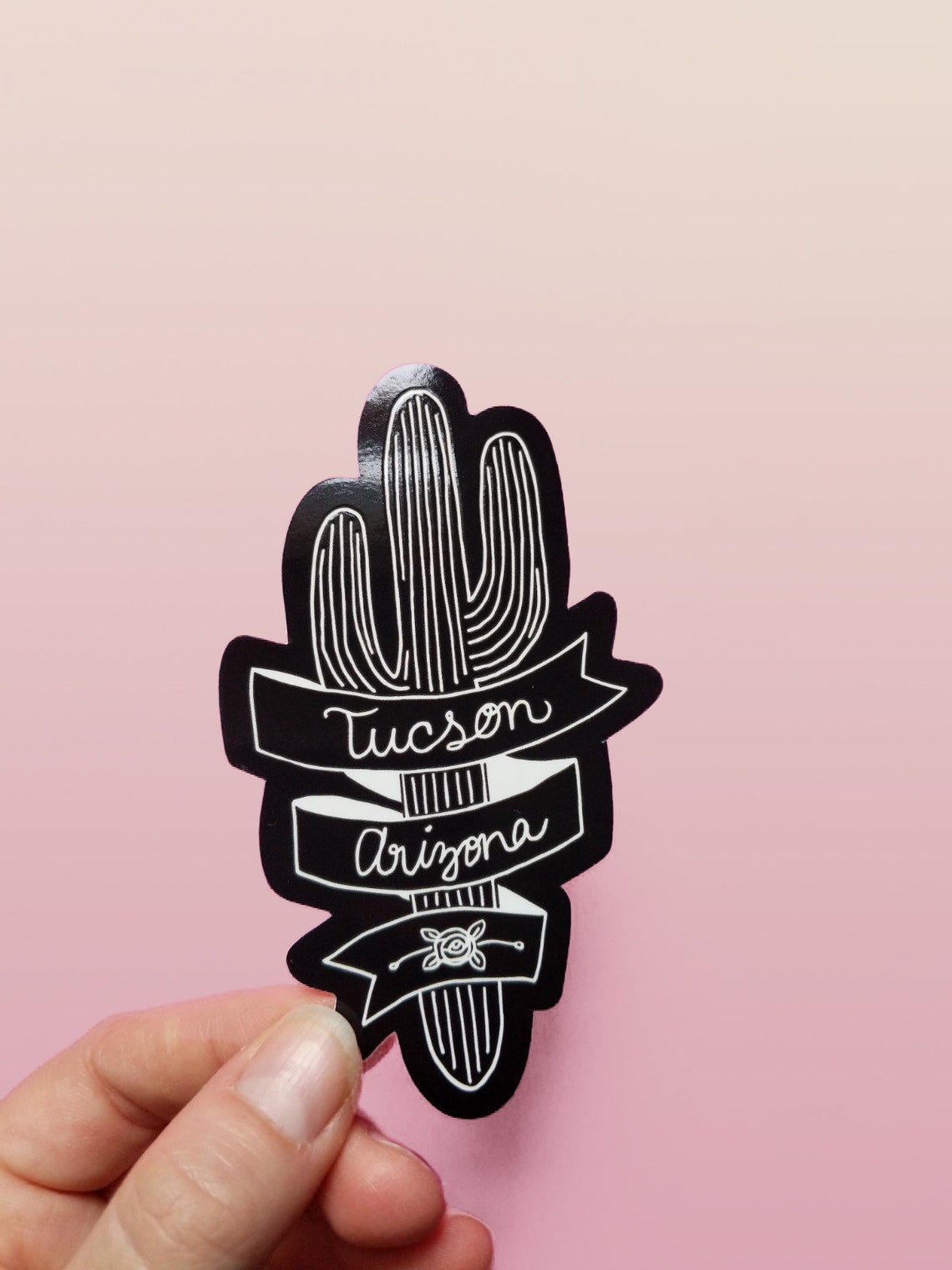 Cactus Sticker, Tucson Arizona, Vinyl Decal, Saguaro Sticker - Etsy