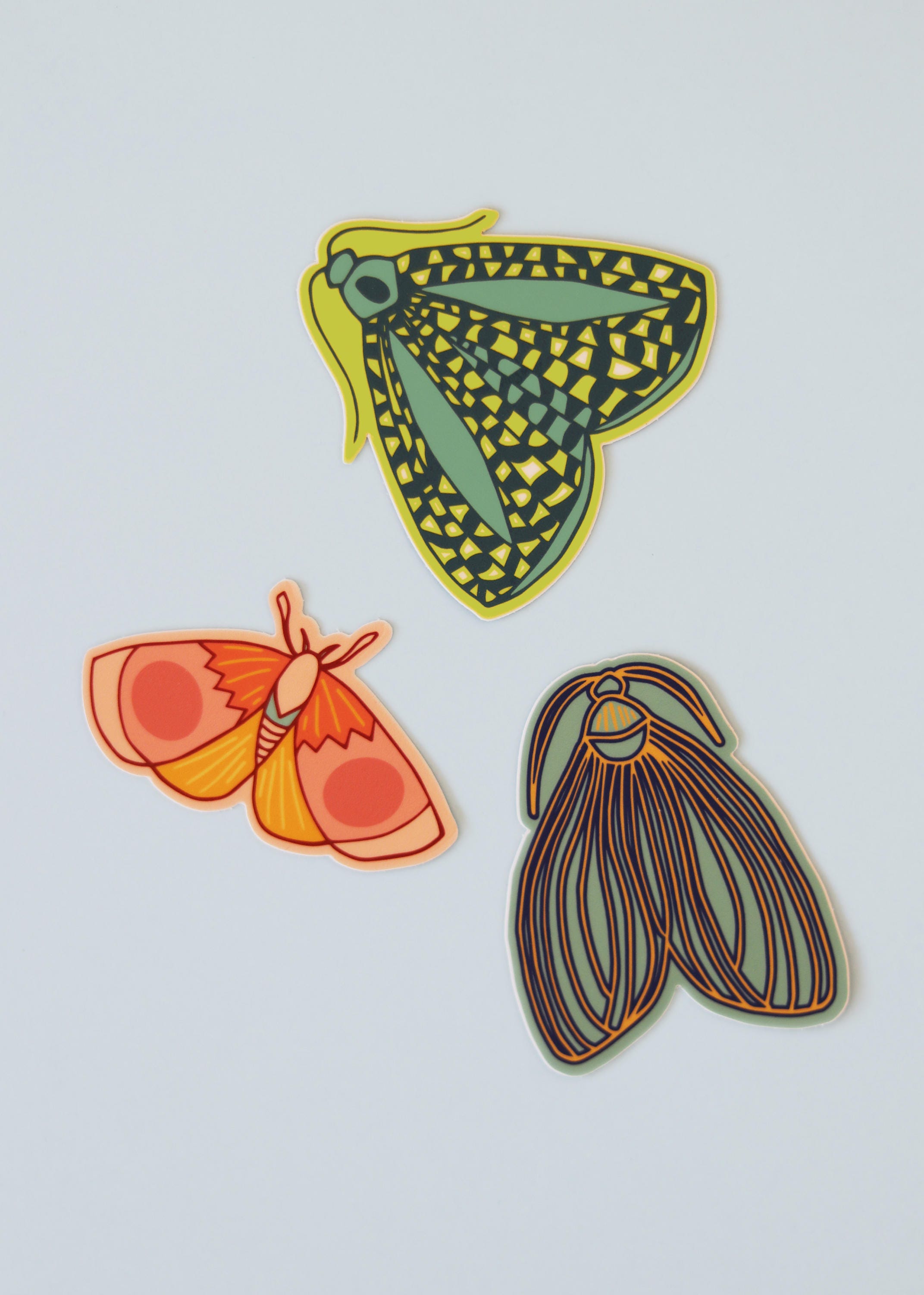 Moth Vinyl Sticker Pack, 3 Stickers - Etsy