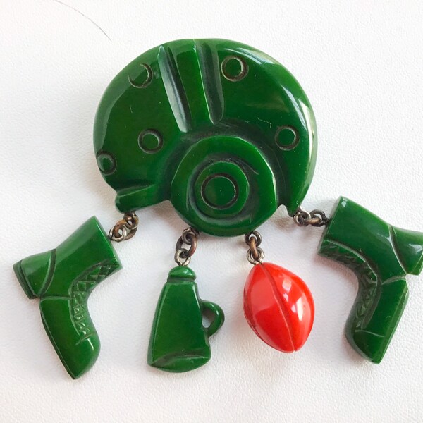 Bakelite Pin - Etsy