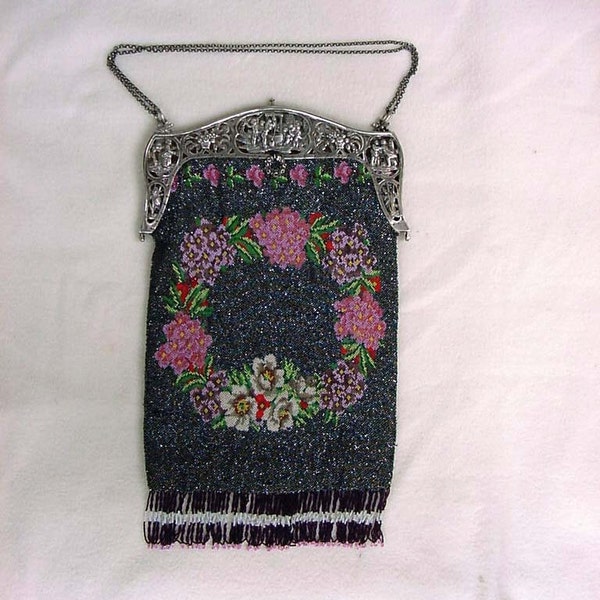 Antique Beaded Purse - Etsy
