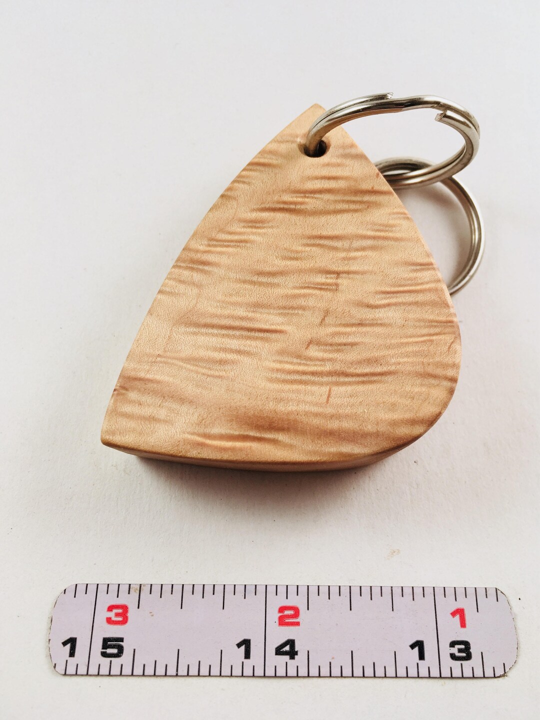 Handmade Light Figured Maple Key Rings - Etsy