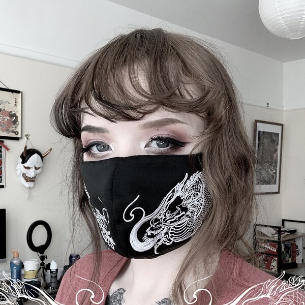Embroidered Mask - Etsy