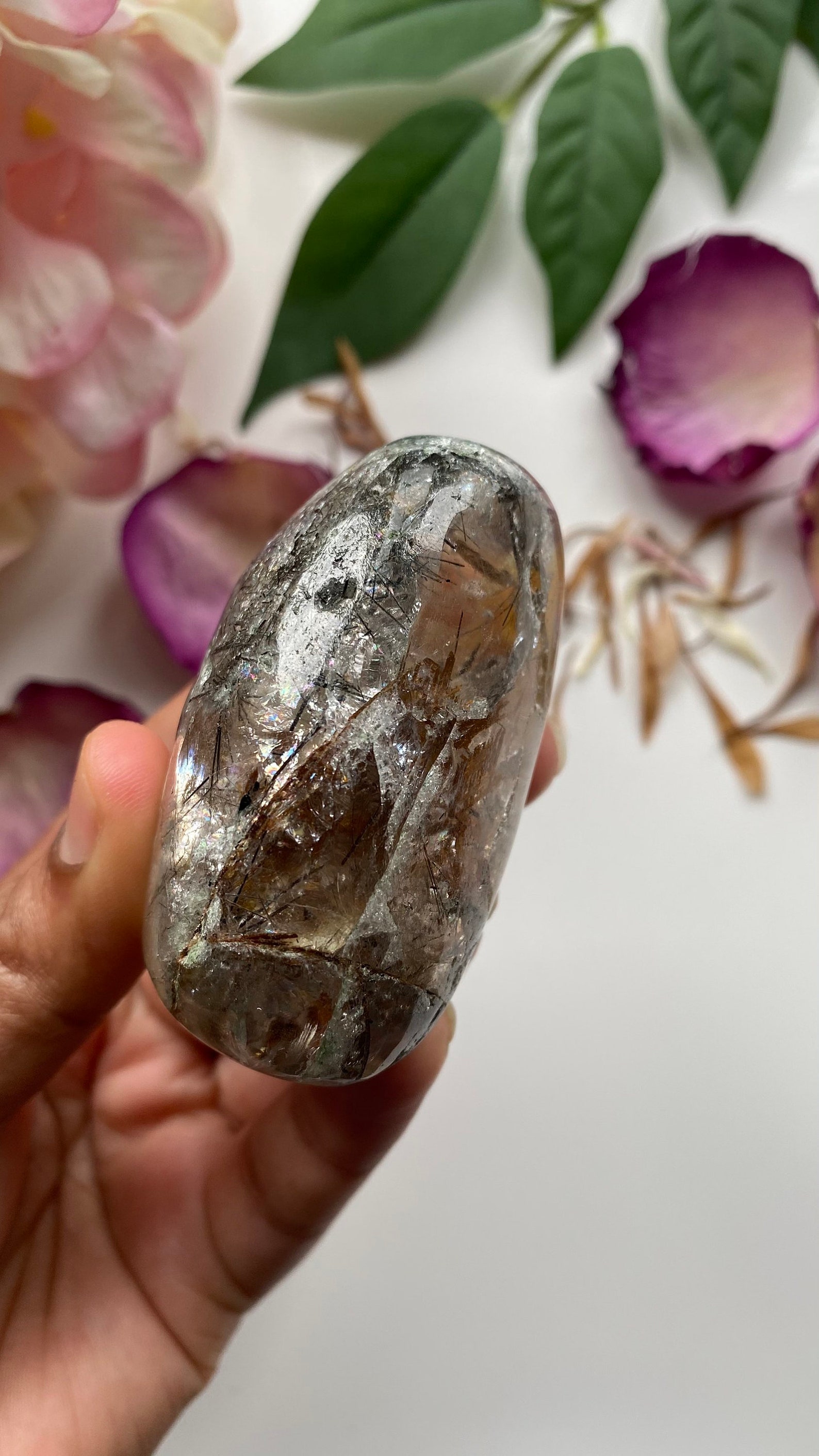 Large Polished Golden Rutile Quartz Point/ Rutilated Quartz - Etsy