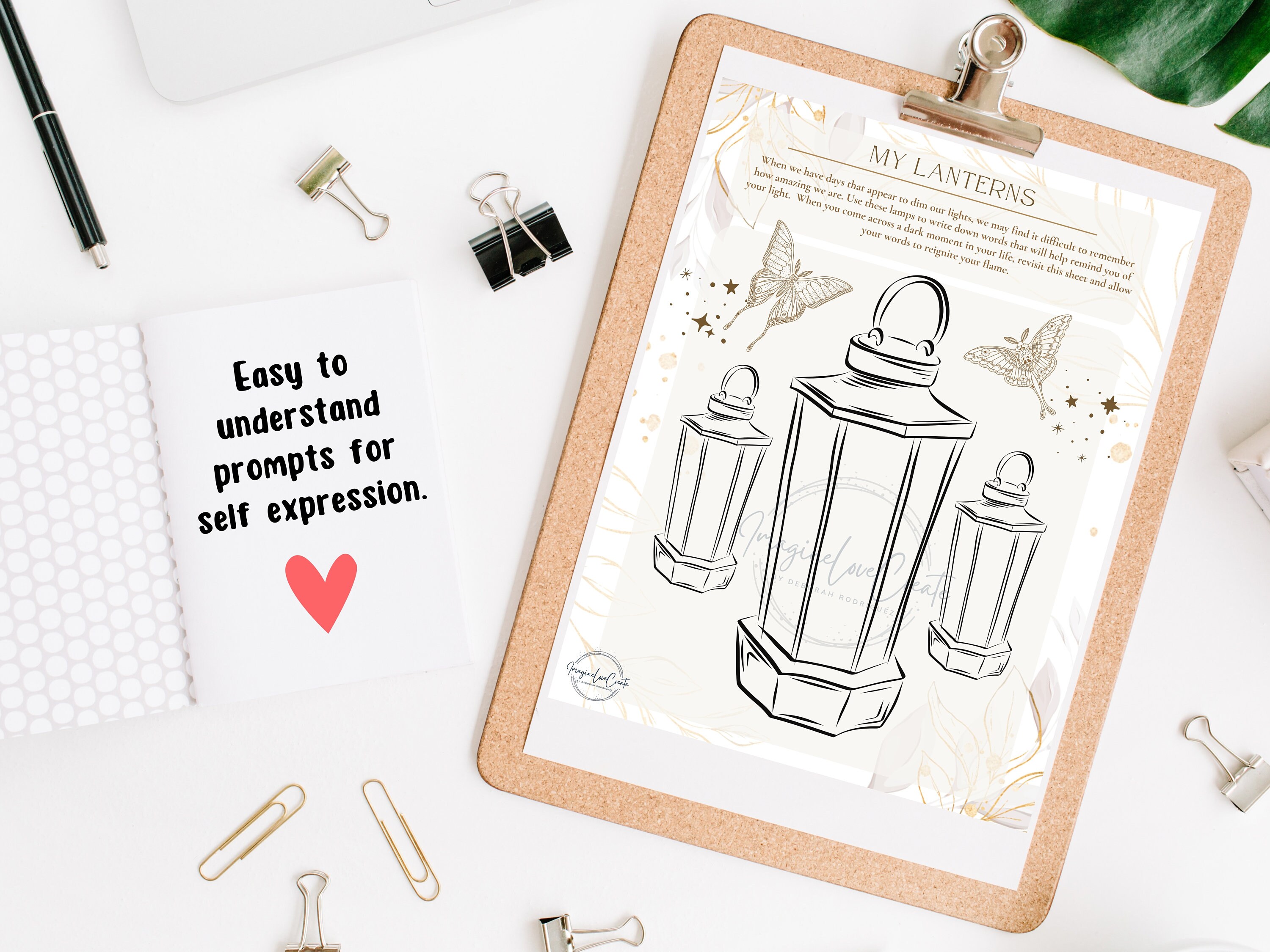 My Lanterns Self-care Worksheet, Art Therapy, PDF, JPEG, Therapeutic ...