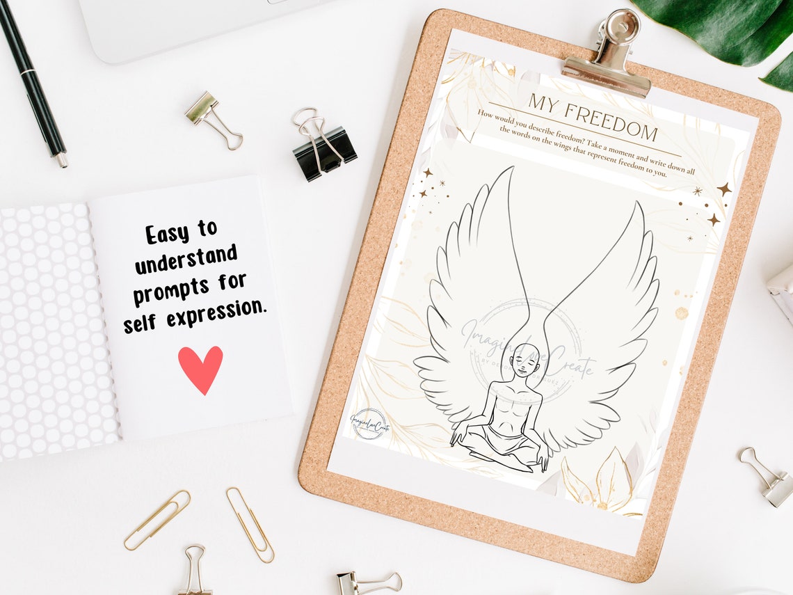 My Freedom Self-care Worksheet, Art Therapy PDF, JPEG, Therapeutic Art ...