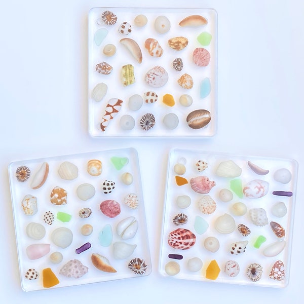 Sea Glass Coasters - Etsy