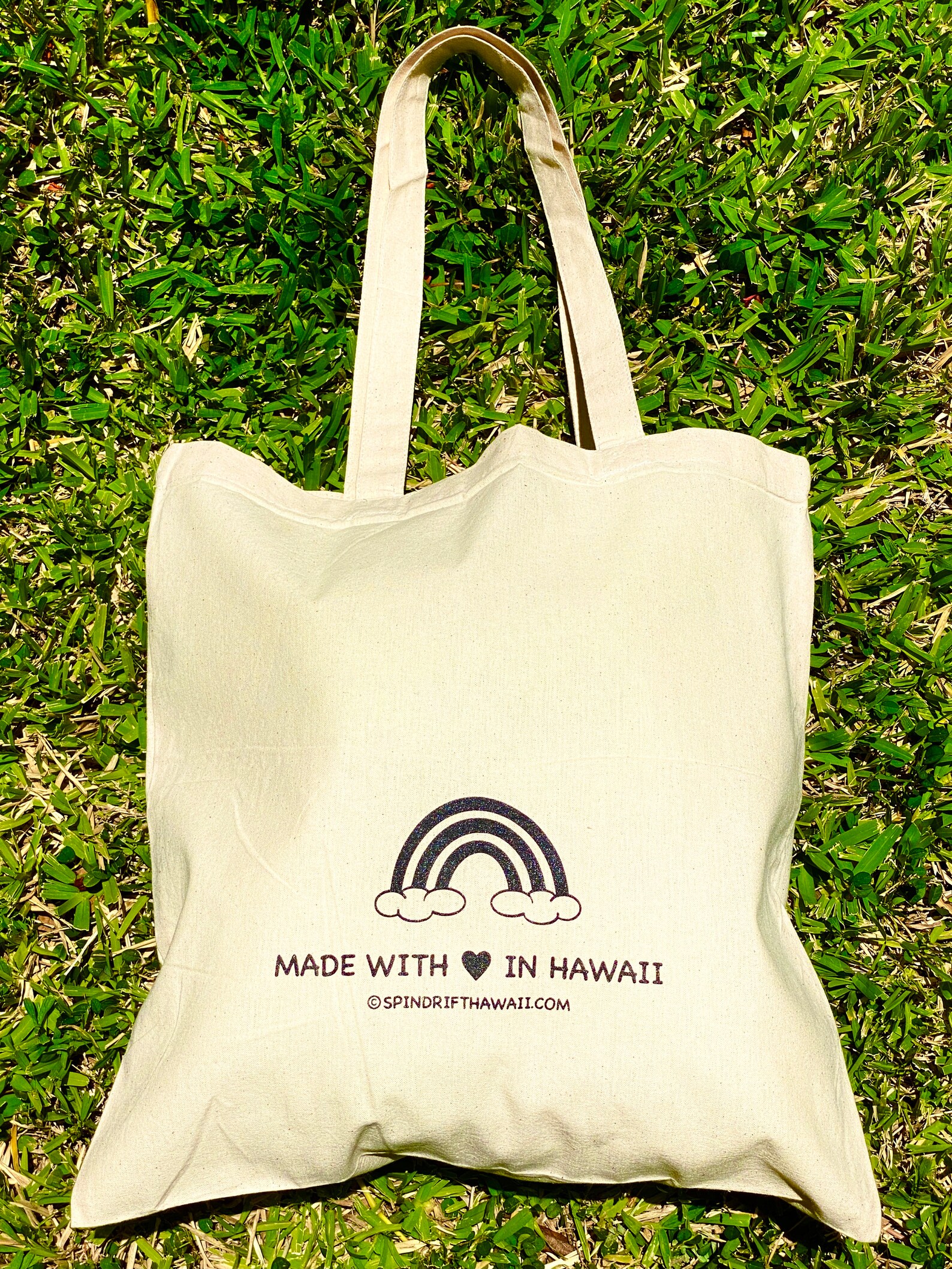 Sea Shell Screen Print Cotton Canvas Tote Bag Reusable Washable ...